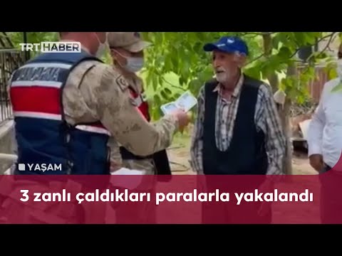 Yaşlı adamın emekli maaşını çalanlar jandarmadan kaçamadı