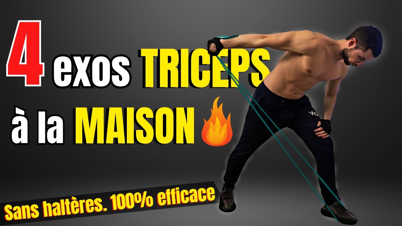 TRICEPS BIEN DESSINÉS avec Élastiques | Les 4 Meilleurs Exercices - YouTube