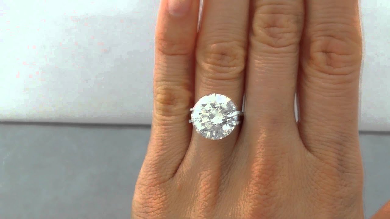 8.04 ctw Round Brilliant D Color/SI3 Clarity - BigDiamondsUSA - YouTube