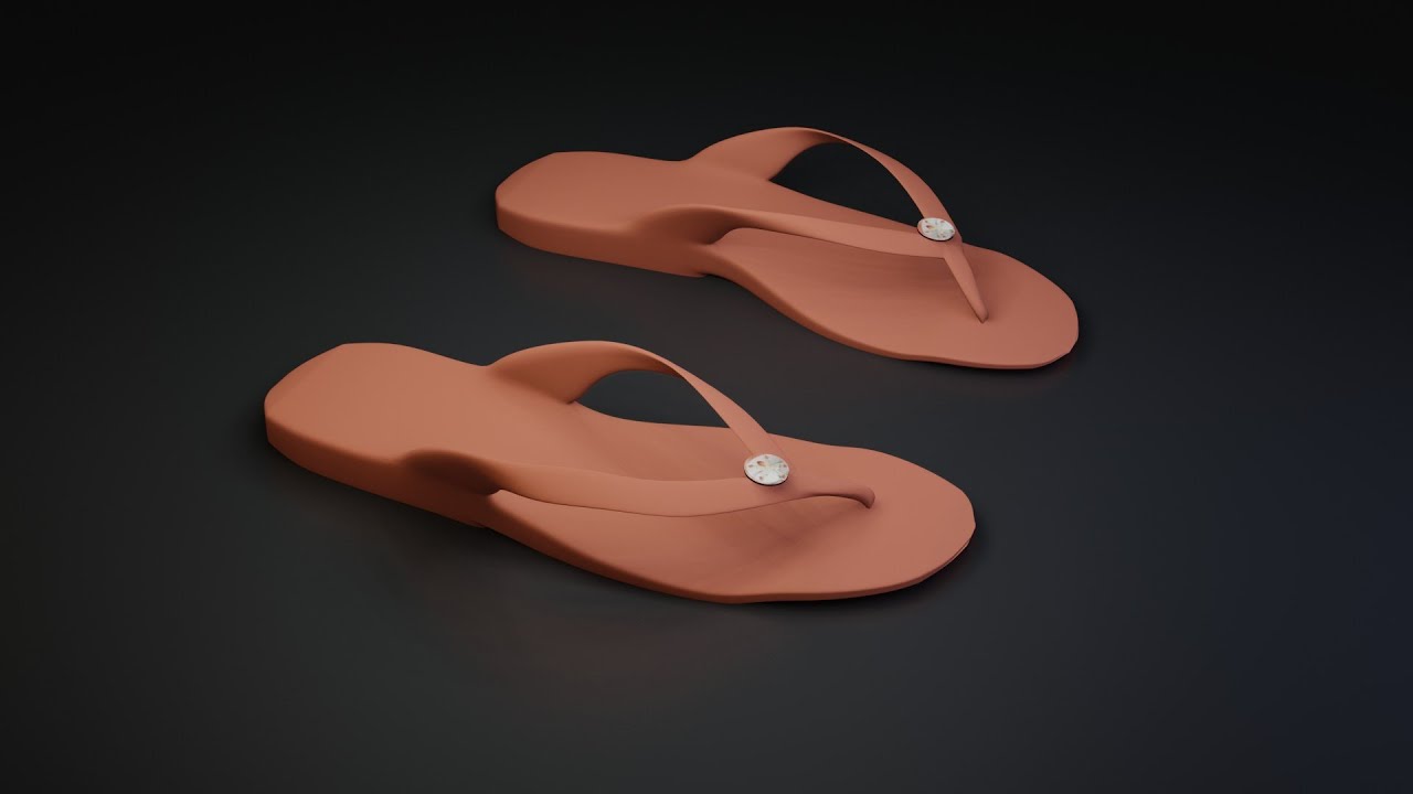 girl sandal model in blender 2.8 - YouTube