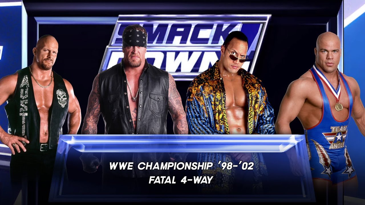 The Undertaker vs The Rock vs Kurt Angle vs Stone Cold | WWF ...