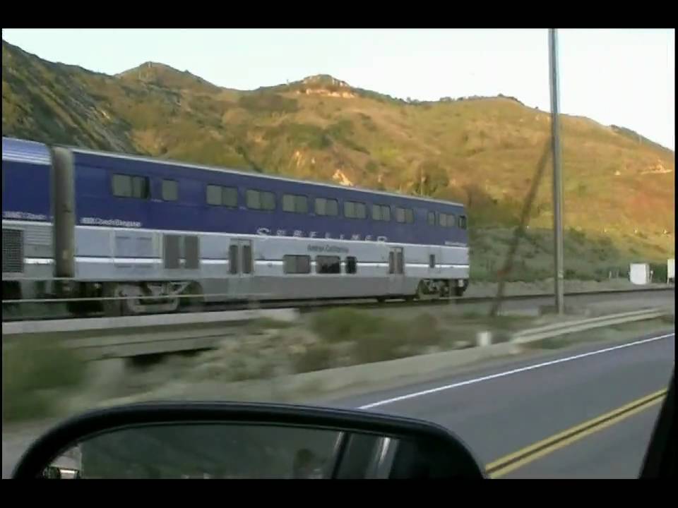 CHASING AMTRAK 796 FROM SANTA BARBARA TO OXNARD - YouTube