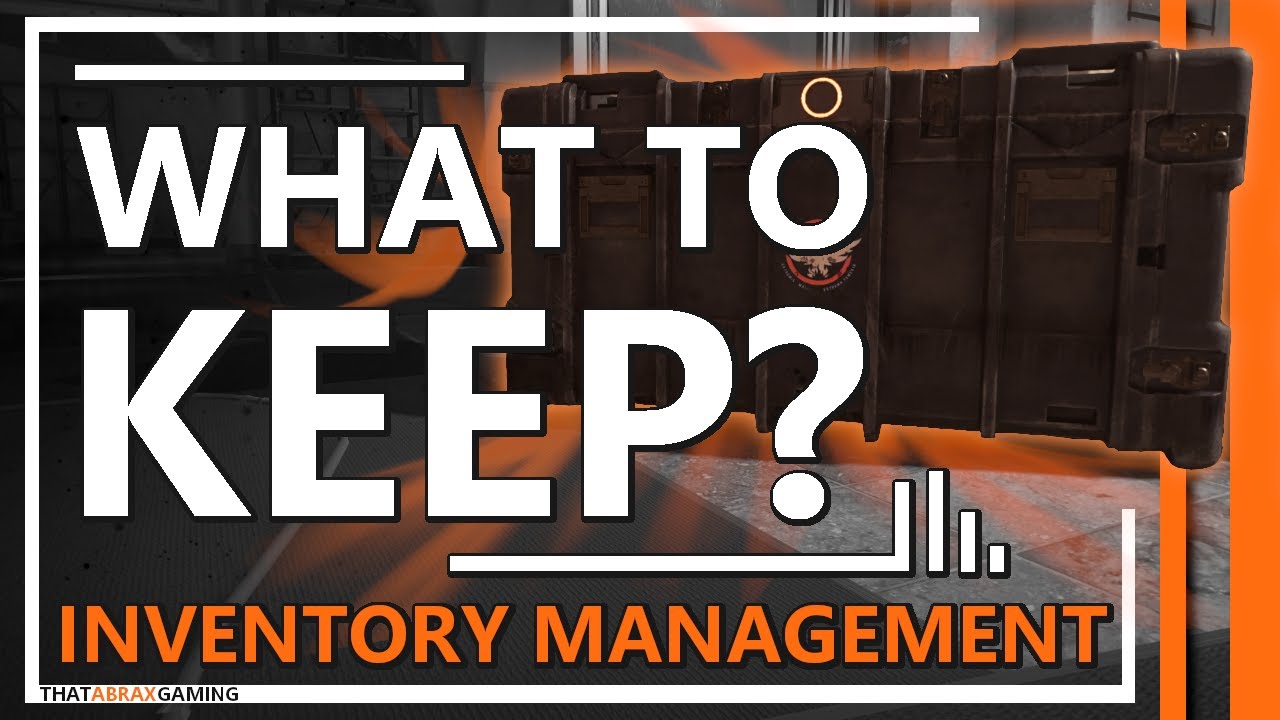 Stop hording loot! | Inventory management | The Division 2 - YouTube
