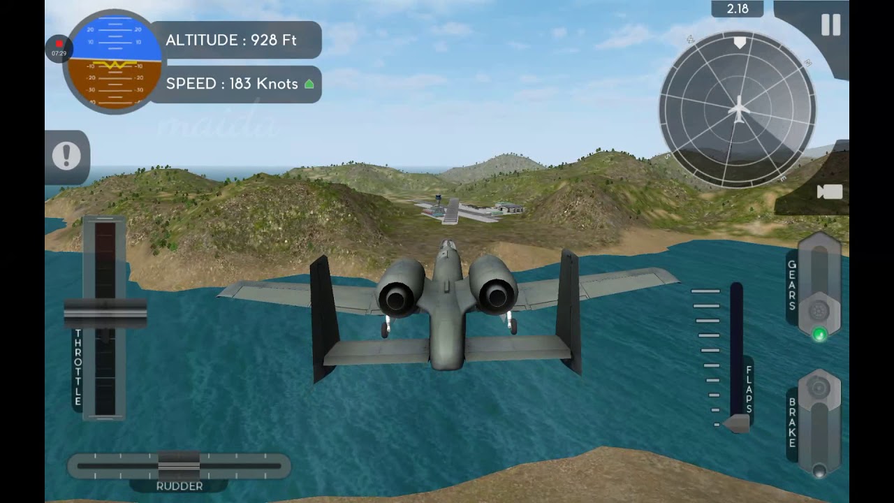Test Flight | A10 Thunderbolt II | Avion Flight Simulator | Realistic ...