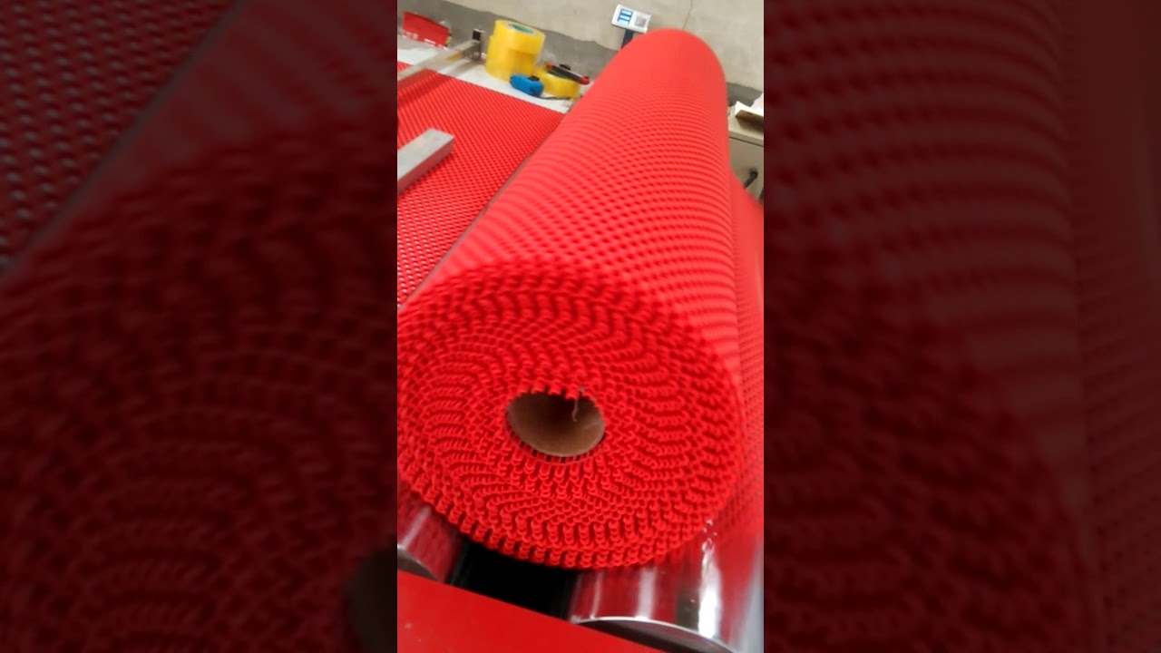 PVC floor mat pipe equipment0086 18661810881 - YouTube
