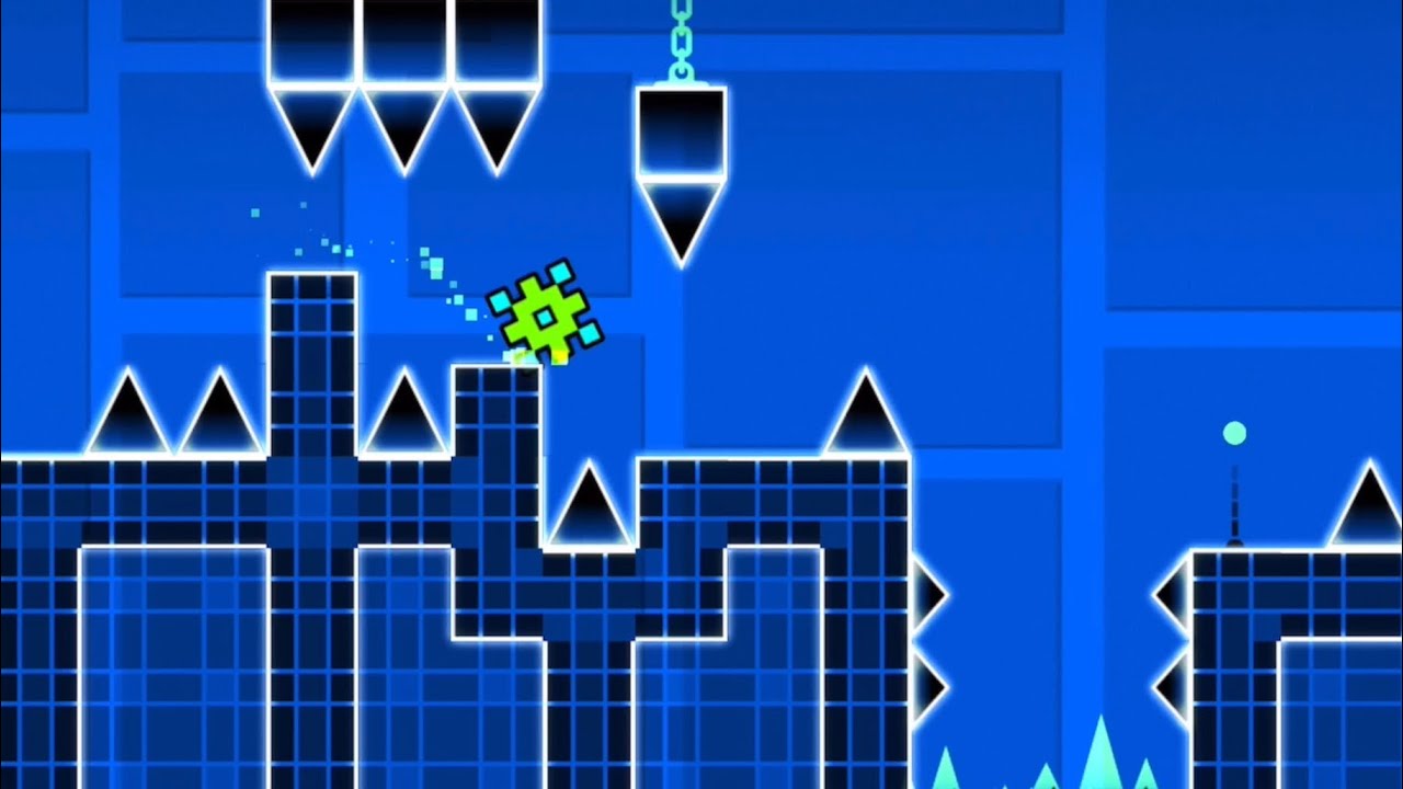 Geometry dash-time machine! (Part 1) over 200 attempts! - YouTube