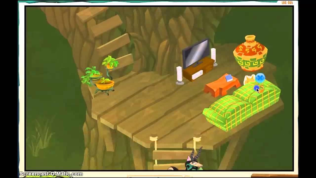 AnimalJam~ How I Decorate My Tree House w/ lovecats103!!! - YouTube