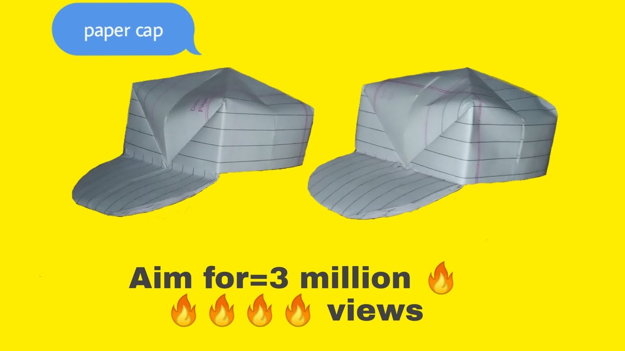How to make paper #cap👒👒// very easy trick to make amazing paper keep ...