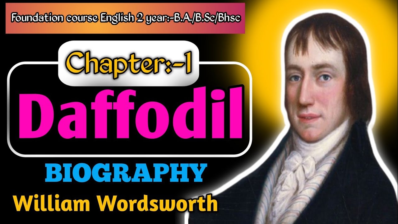 William Wordsworth Biography// Foundation course English 2 Year B.A,B ...