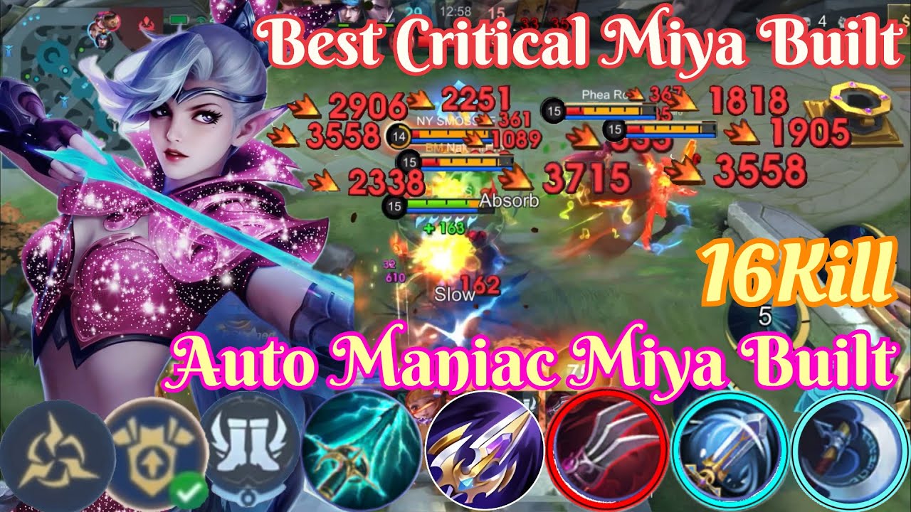 Maniac Miya Critical God Built Top Global~Miya Solo Rank Push # ...