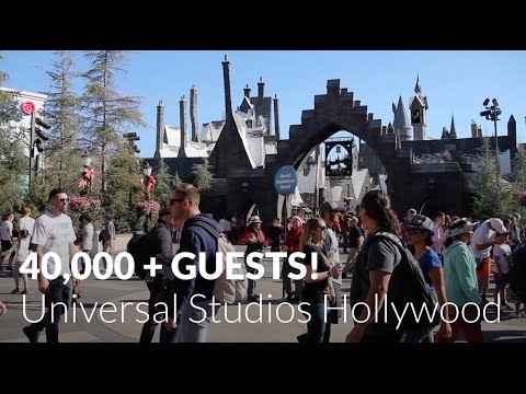 This is what Universal Studios Hollywood looks like with over 40,000 ...