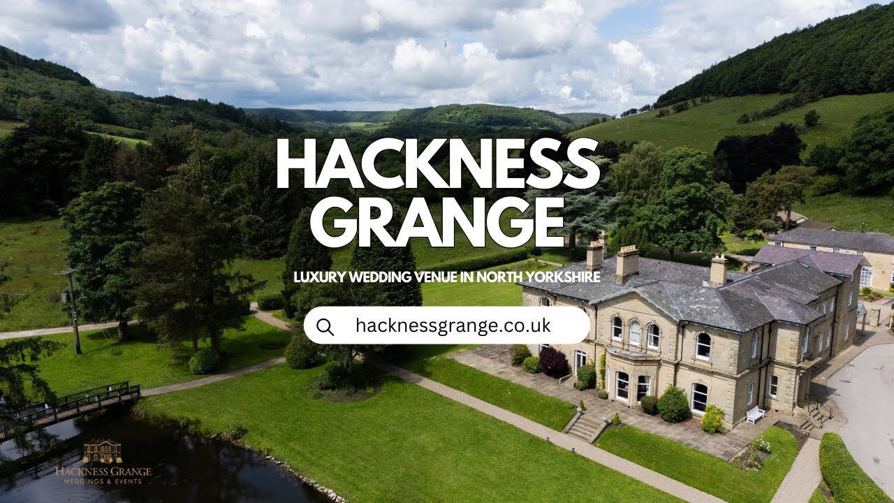 Hackness Grange, Luxury Wedding Venue in North Yorkshire. 4K Drone ...