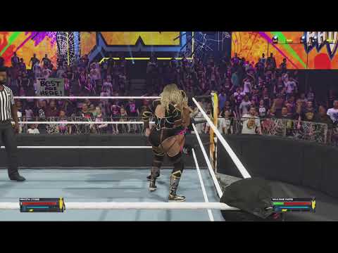 WWE 2K24. Nikkita Lyons VS Maxxine Dupri. NXT Halloween Havoc - YouTube