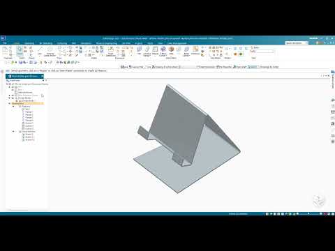 Solid Edge 2023 Creating a Phone Holder in Sheet Metal - YouTube