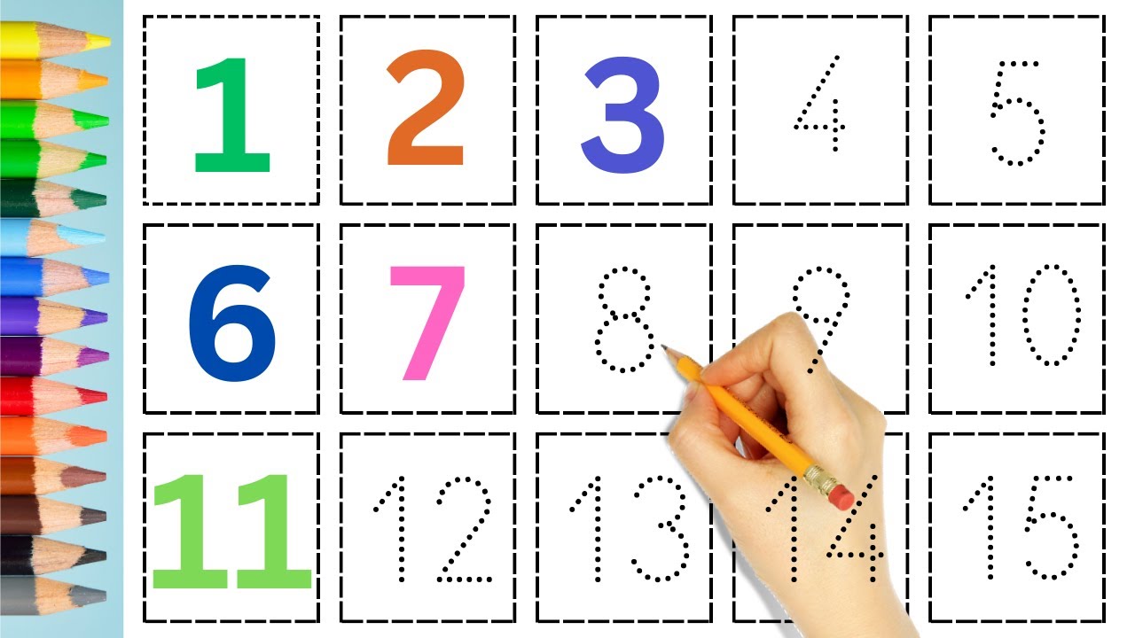 123 Counting Number I 12345 learning for kids I Colour Name I Learn to ...