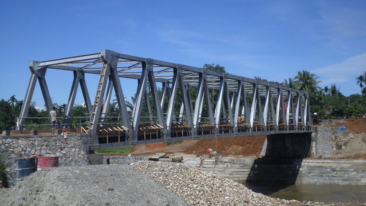 Design Jembatan Rangka Tipe Warren Part#5 - YouTube