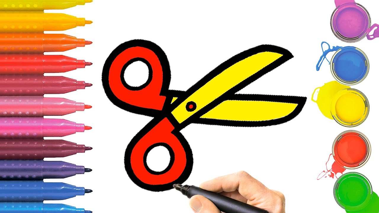 Draw a picture of scissors gumuhit ng larawan ng gunting қайшының ...