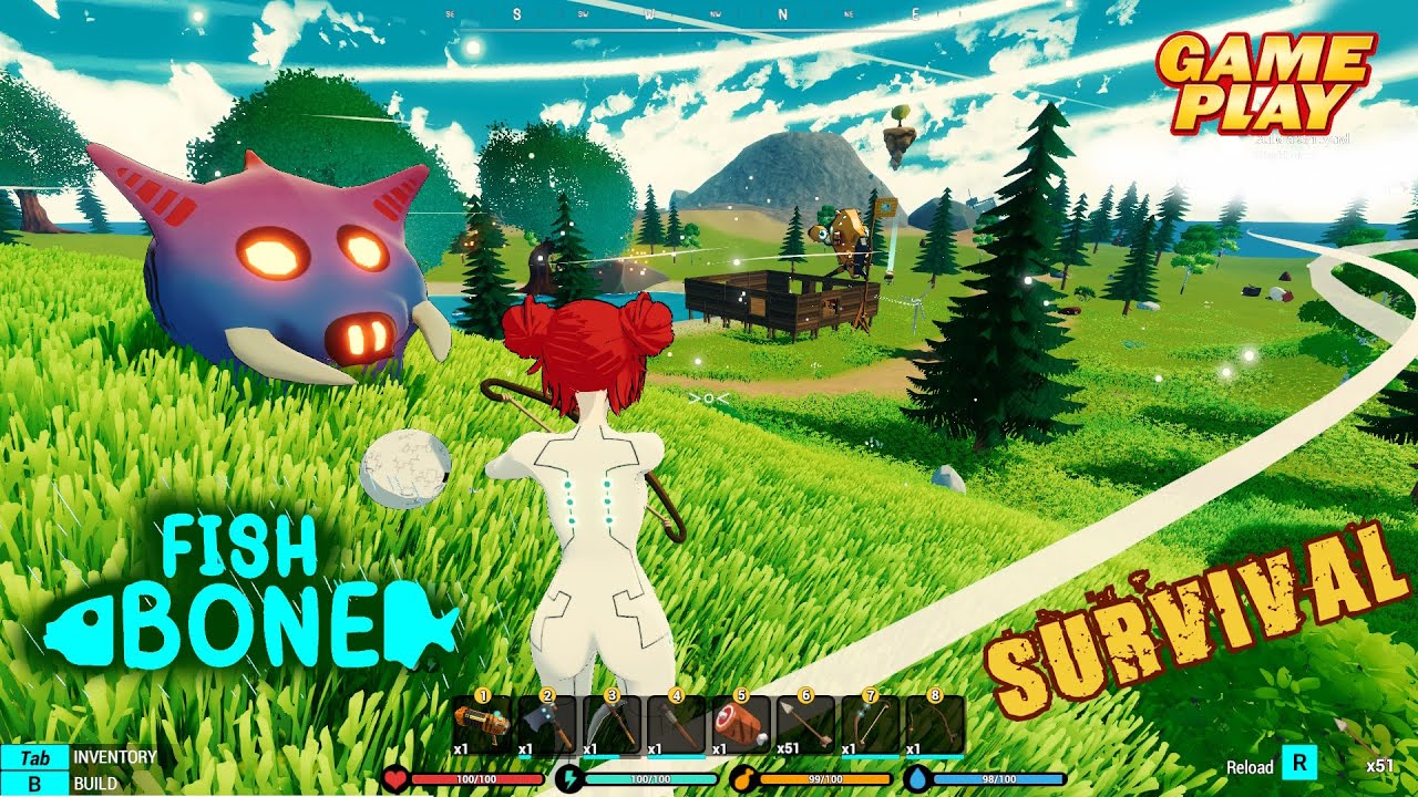 Fish Bone Gameplay PC Steam Survival open world with crafting ...
