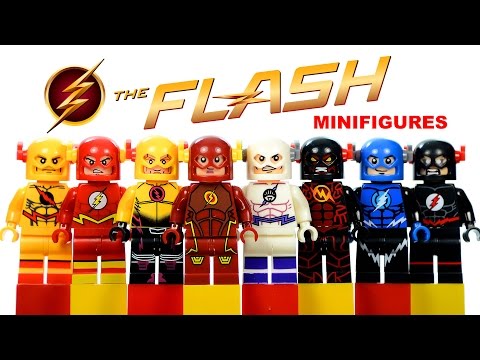 LEGO The Flash + 2014 CW's The Flash TV Series KnockOff Minifigures w/ Professor Zoom