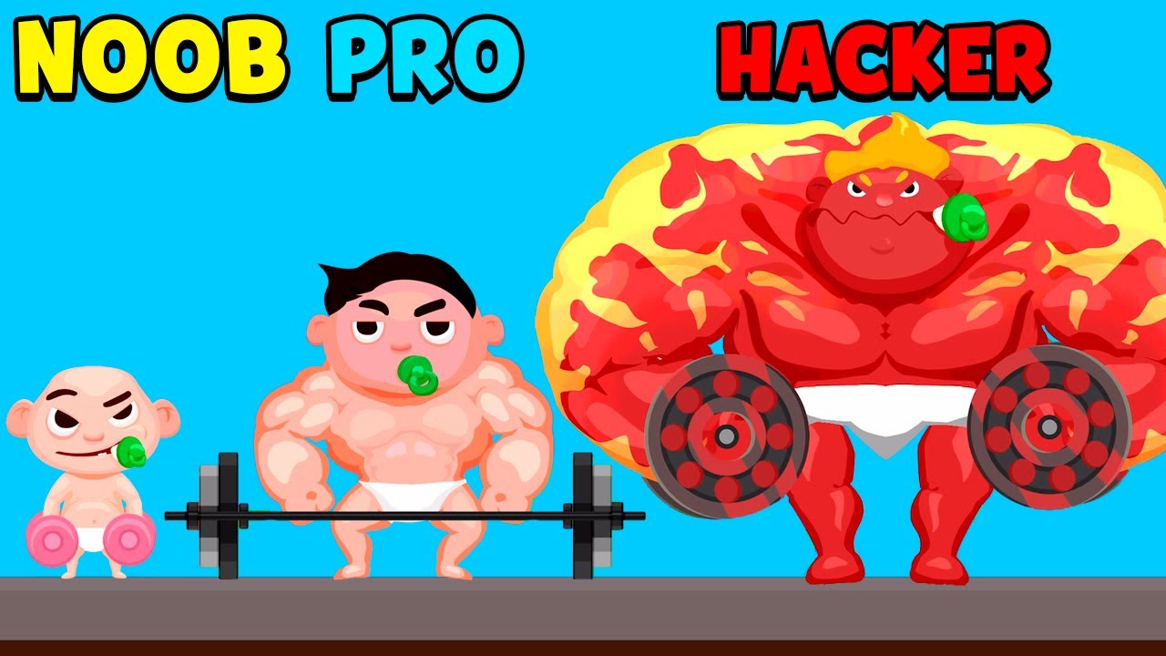 NOOB vs PRO vs HACKER - Muscle Boy - YouTube