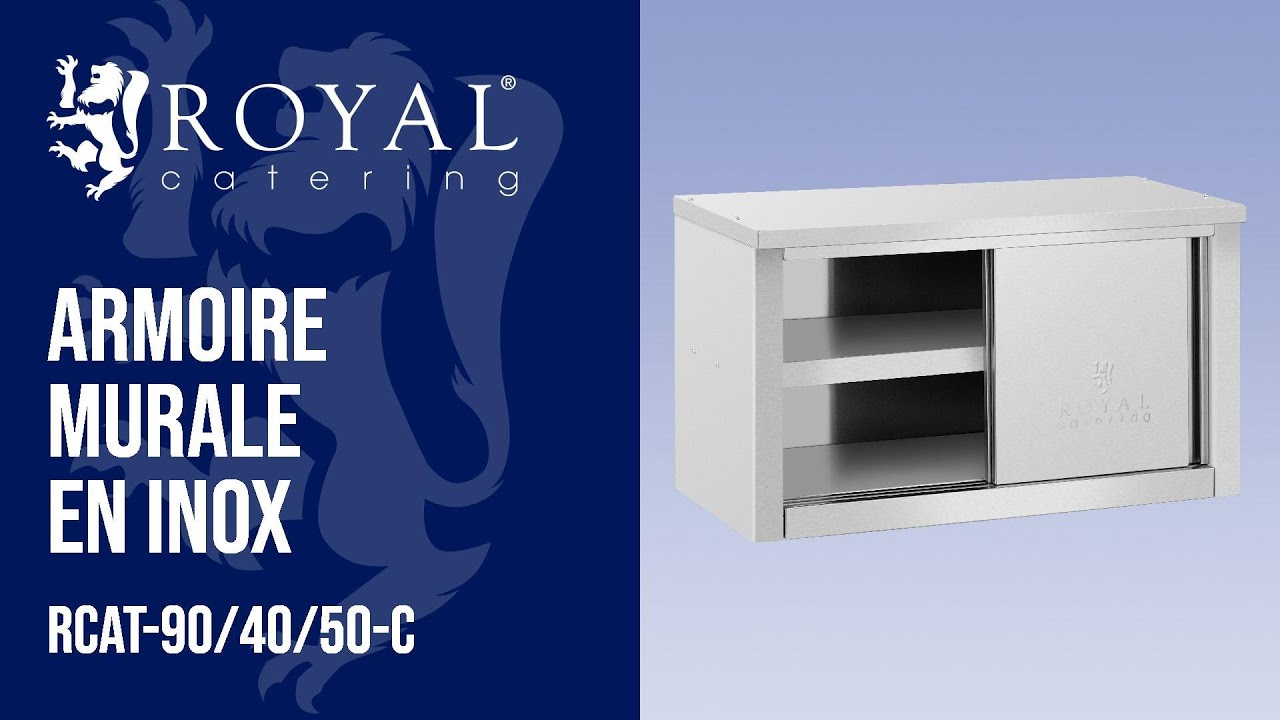 Armoire murale en inox Royal Catering RCAT-90/40/50-C | Présentation de ...