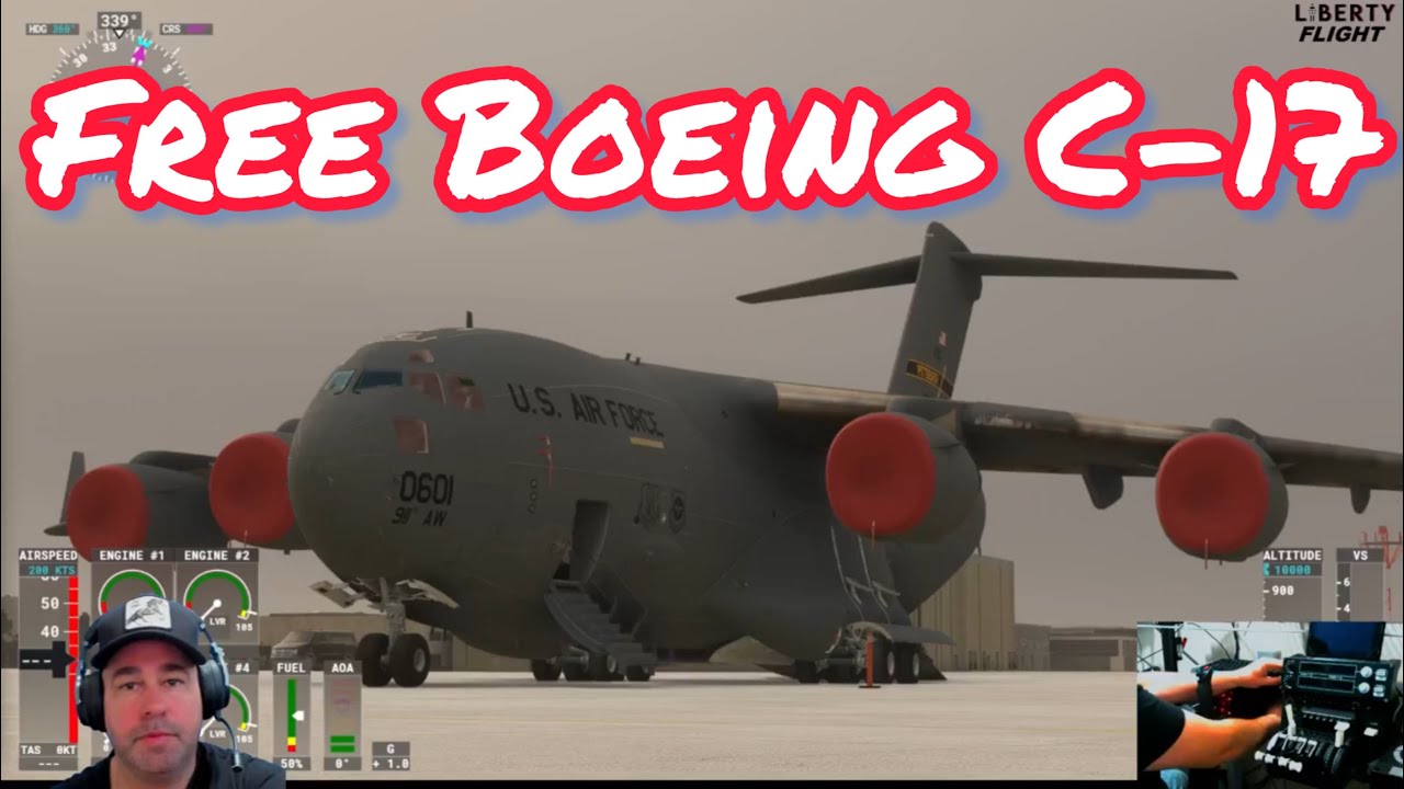 First look FREE Boeing C-17 Globermaster BY Delta Simulations MSFS - YouTube