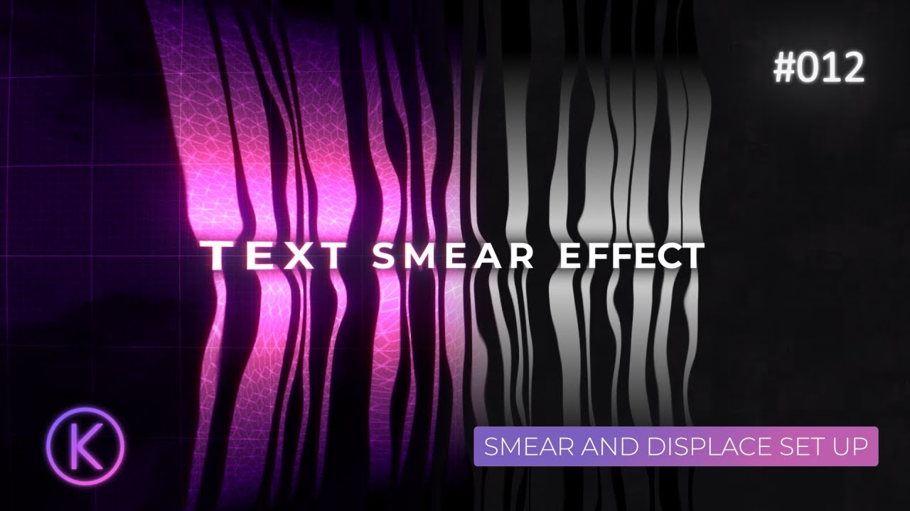 After Effect Text Smear Project - Text Smear and Displacement Effect ...