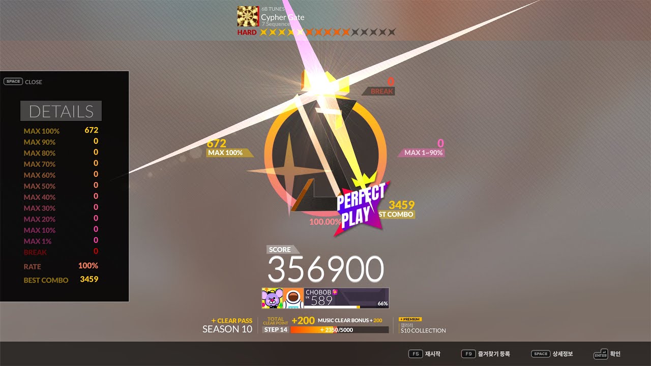 DJMAX RESPECT V | Cypher Gate 6B HD PERFECT PLAY - YouTube
