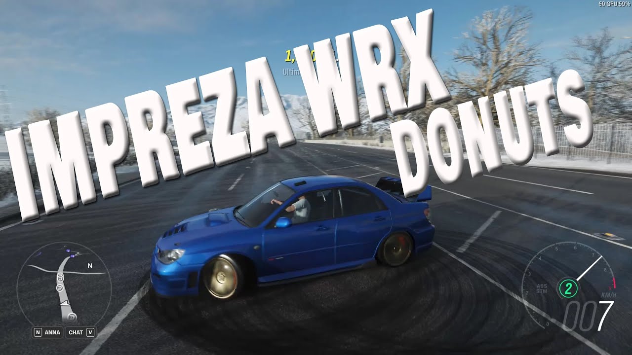 Tuned Subaru Impreza WRX donuts - YouTube