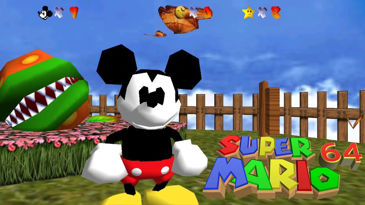 Super Mickey Mouse 64 Mod HD Textures Realistic Nintemod Whomp's ...