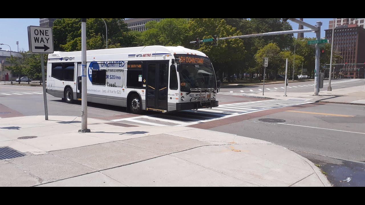 NFTA Metro Ride Route 16B Outbound Bus 1822 - 2018 Novabus LFS Diesel ...