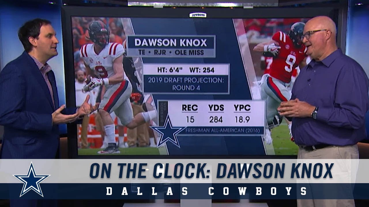 On The Clock: Dawson Knox | Dallas Cowboys 2018-2019 - YouTube