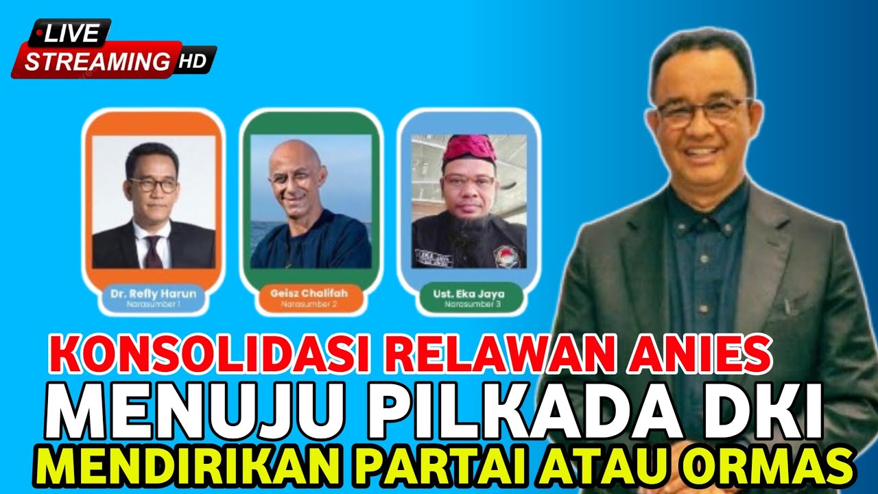 KTO LIVE ‼️KONSOLIDASI PARA PENDUKUNG‼️ANIES BASWEDAN - YouTube