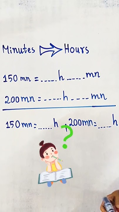 Convert Minutes Into Hours Youtube