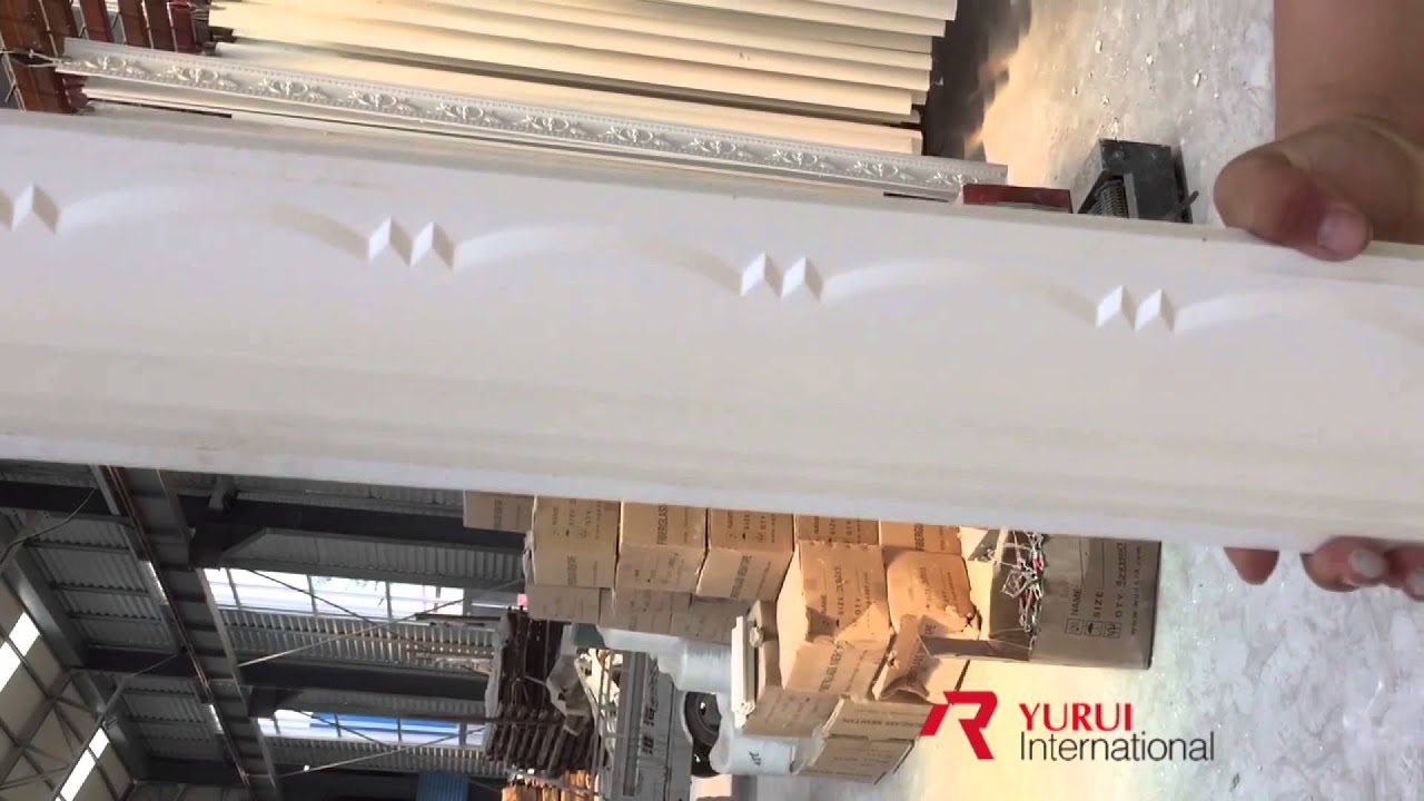 Gypsum cornice making machine - YouTube