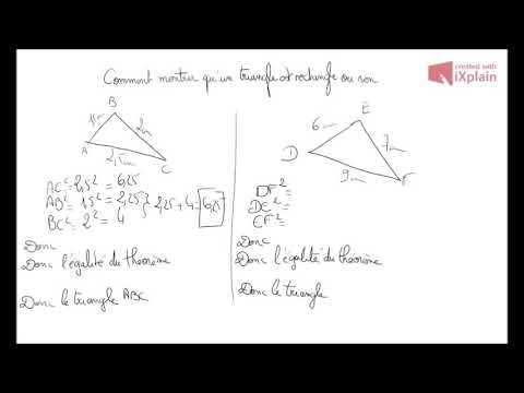 Montrer qu'un triangle est rectangle ou non - YouTube