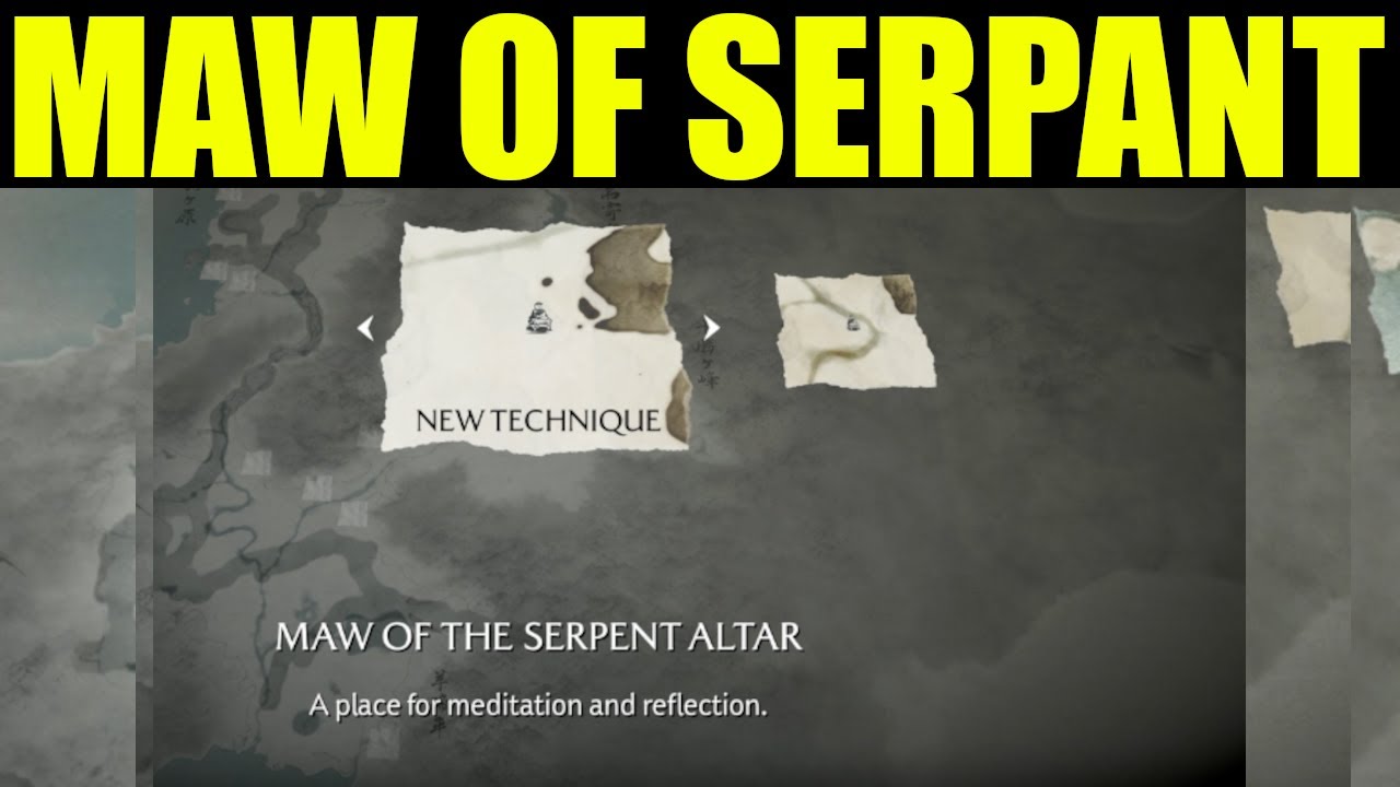 ghost of yotei - maw of the serpant altar map location guide (puzzle ...