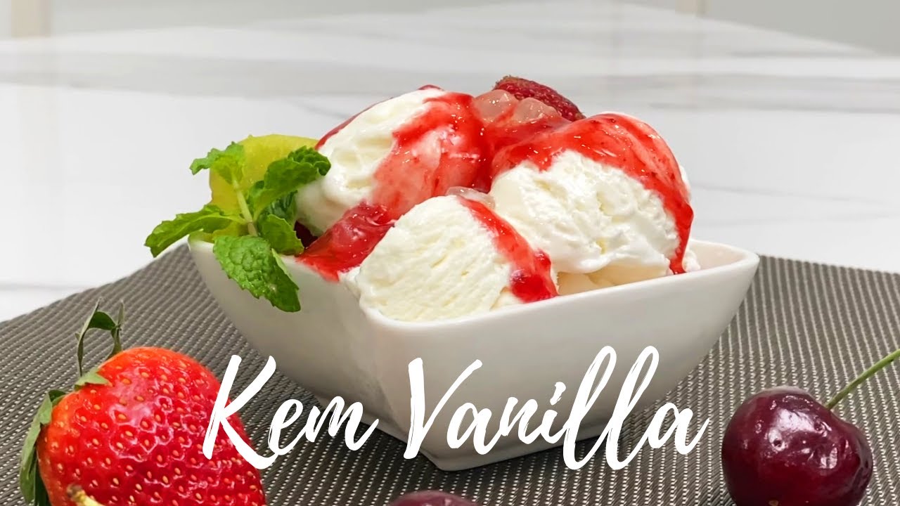 Benuscream - Bột làm Kem viên Vani - Cách làm kem Vani tại nhà - YouTube