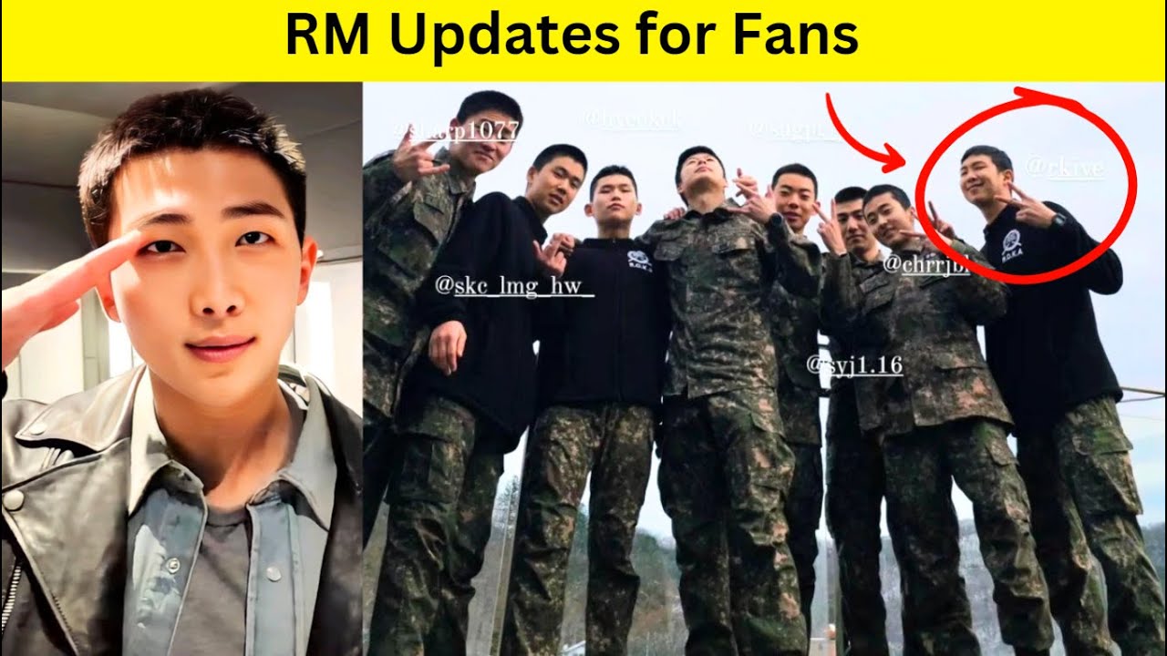 Inside BTS RM's Military Life: RM Updates for Fans 😭💜 - YouTube
