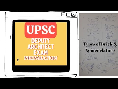 UPSC CPWD Deputy Architect Preparation - Types of Brick & nomenclature ...