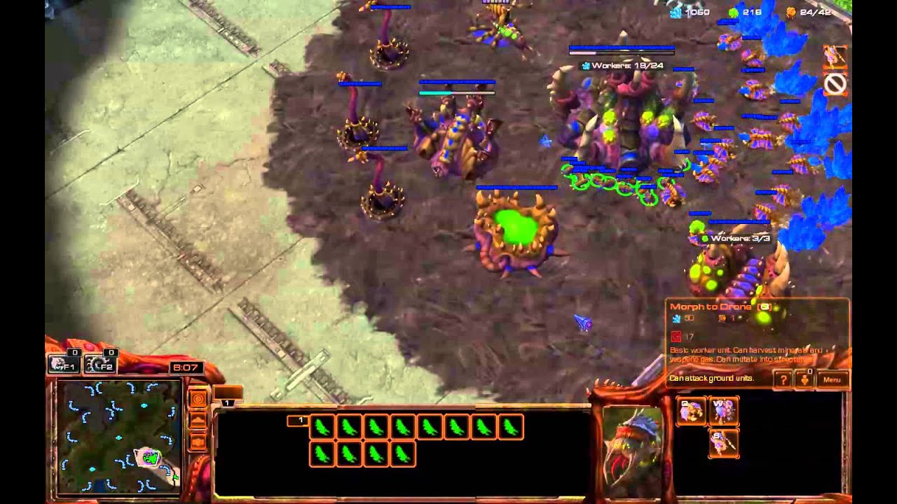 Massing hydra's in SC2 - YouTube