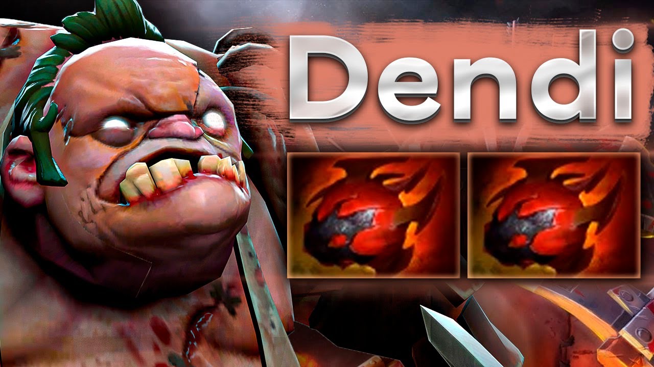 Денди Пудж с двумя тарасками! 6600 ХП - Dendi Pudge DOTA 2 - YouTube