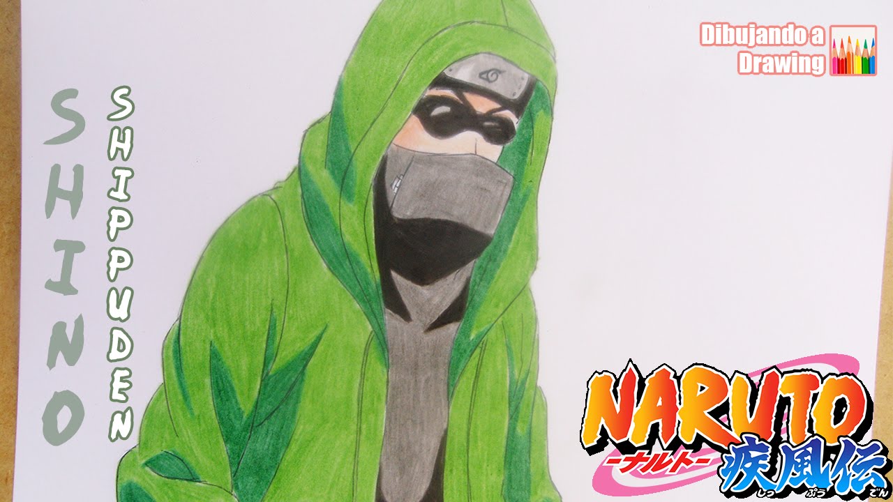 How To Draw Shino Shippuden | Como Dibujar a Shino Shippuden | Paso a ...