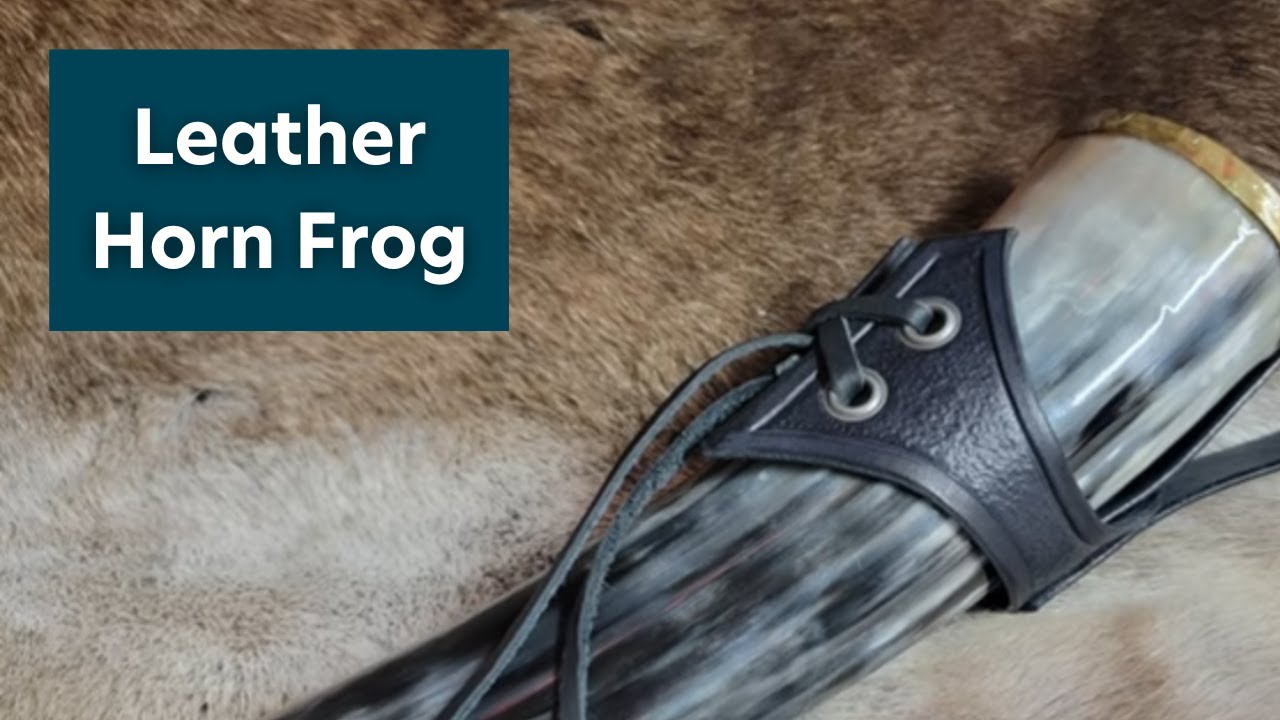 Making a Leather Horn Frog - YouTube