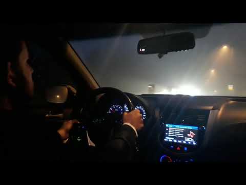 Riva-Fsm Köprüsü Arası Sisli Yol Gece Sürüşü Hyundai Gece Sürüşü