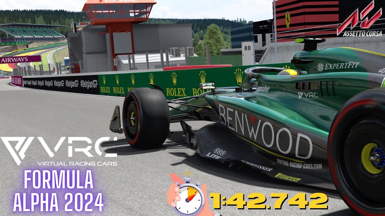 VRC Formula Alpha 2024 Spa-Francorchamps Hotlap - 1:42.742 - Assetto ...