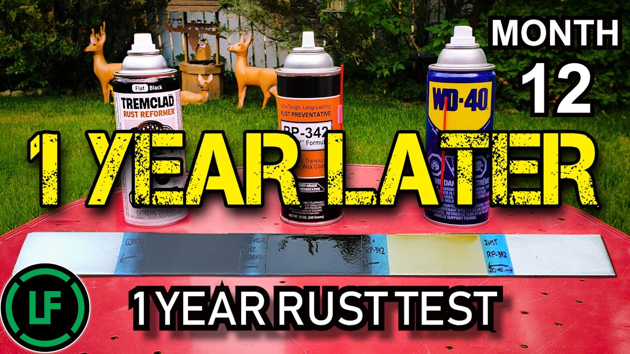 1 Year RUST Test - 1 YEAR LATER - Tremclad Rust Reformer | Cosmoline RP ...