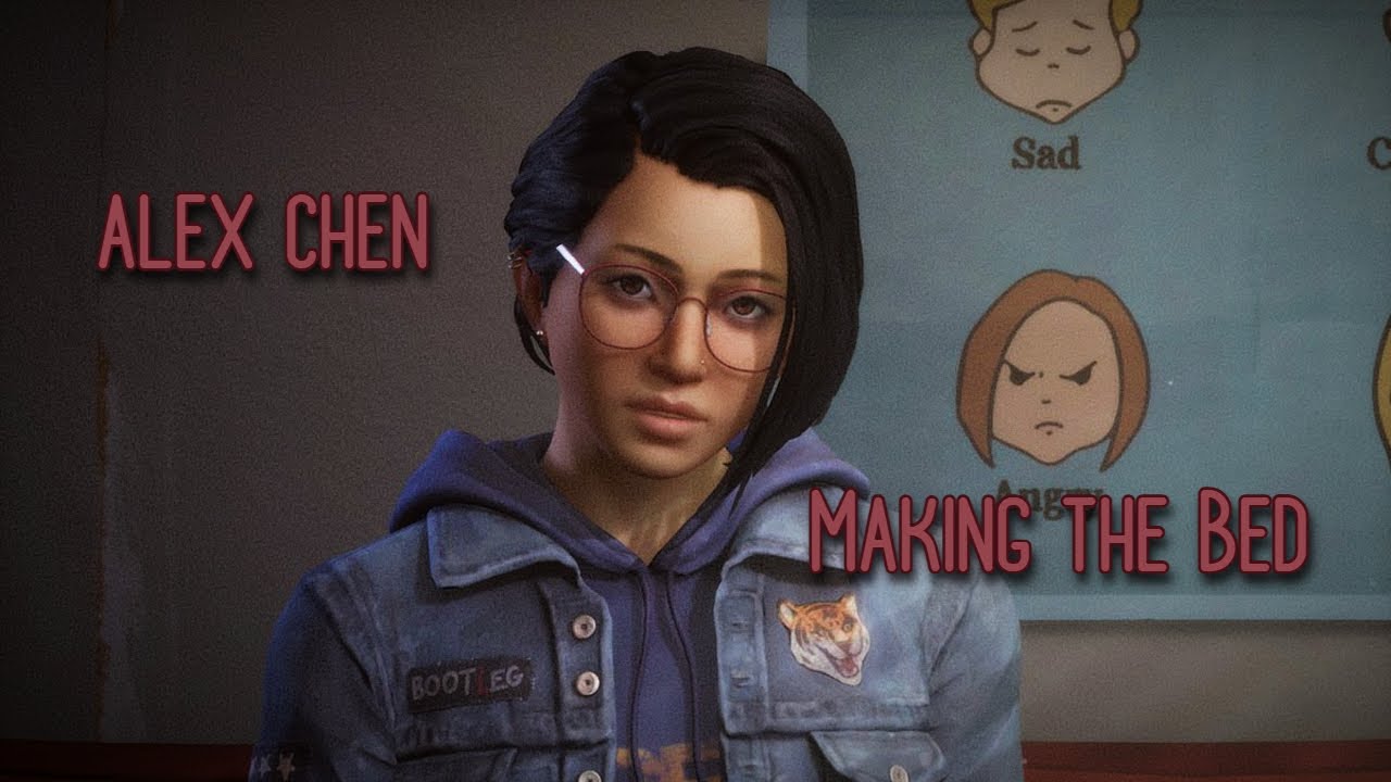 alex chen (life is strange) - making the bed - YouTube