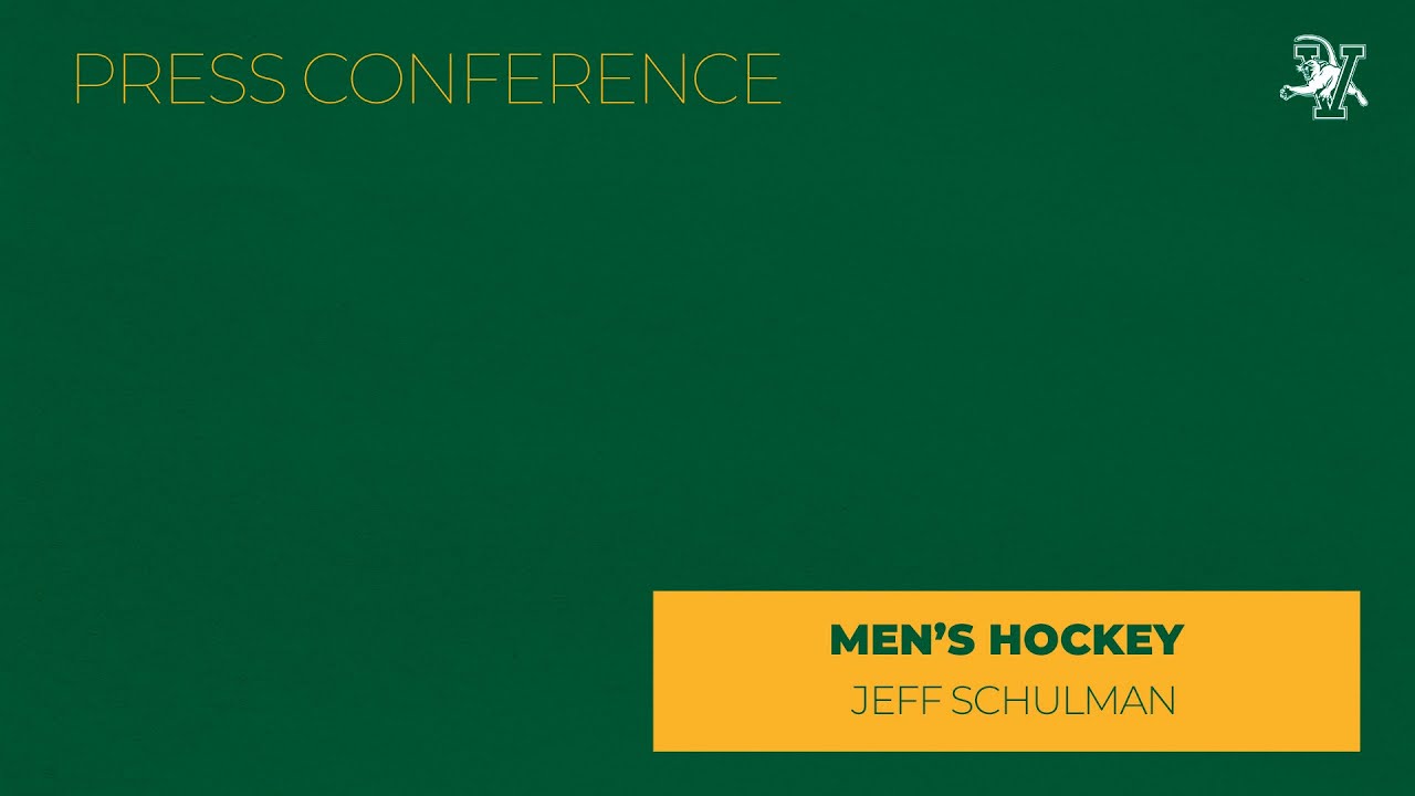Men's Hockey: Weekly Press Conference - Jeff Schulman (2/21/24) - YouTube
