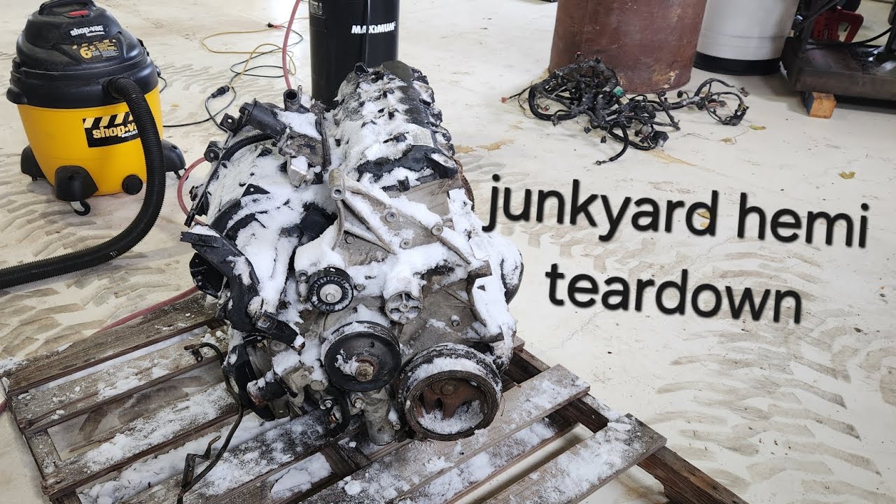 Junkyard hemi teardown - YouTube